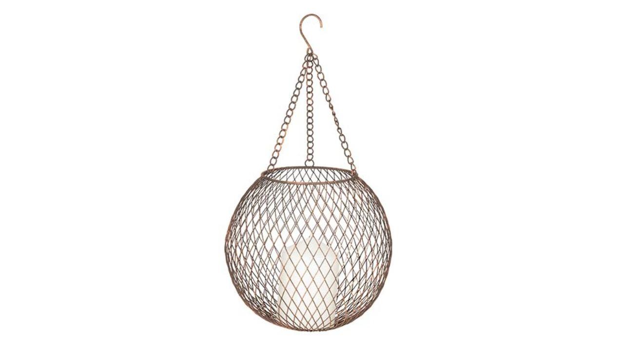 Large Ball Mesh with Chain Garden Decor - Brown | Harvey Norman