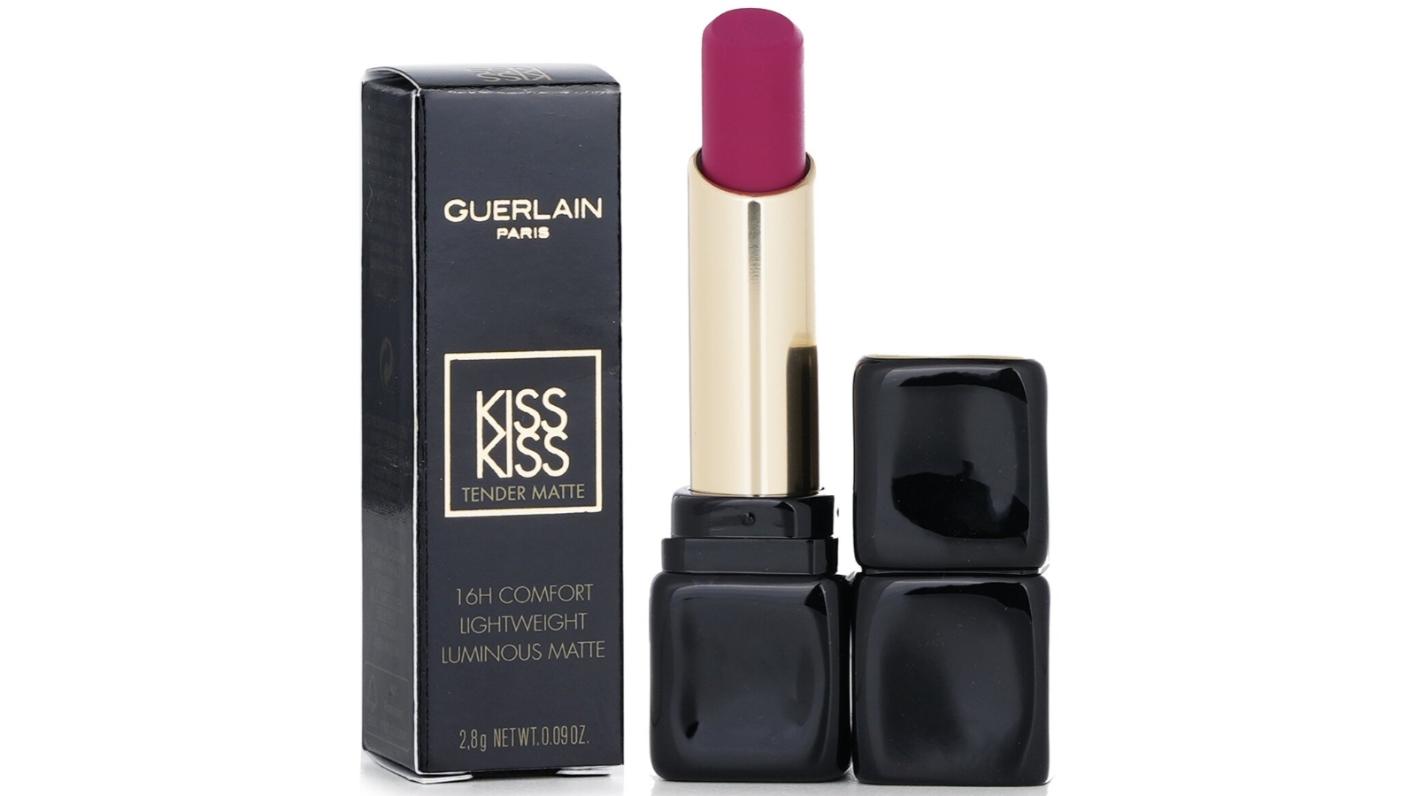 Guerlain Kisskiss Tender Matte Lipstick - No. 880 Caress Plum - 2.8g/0 ...