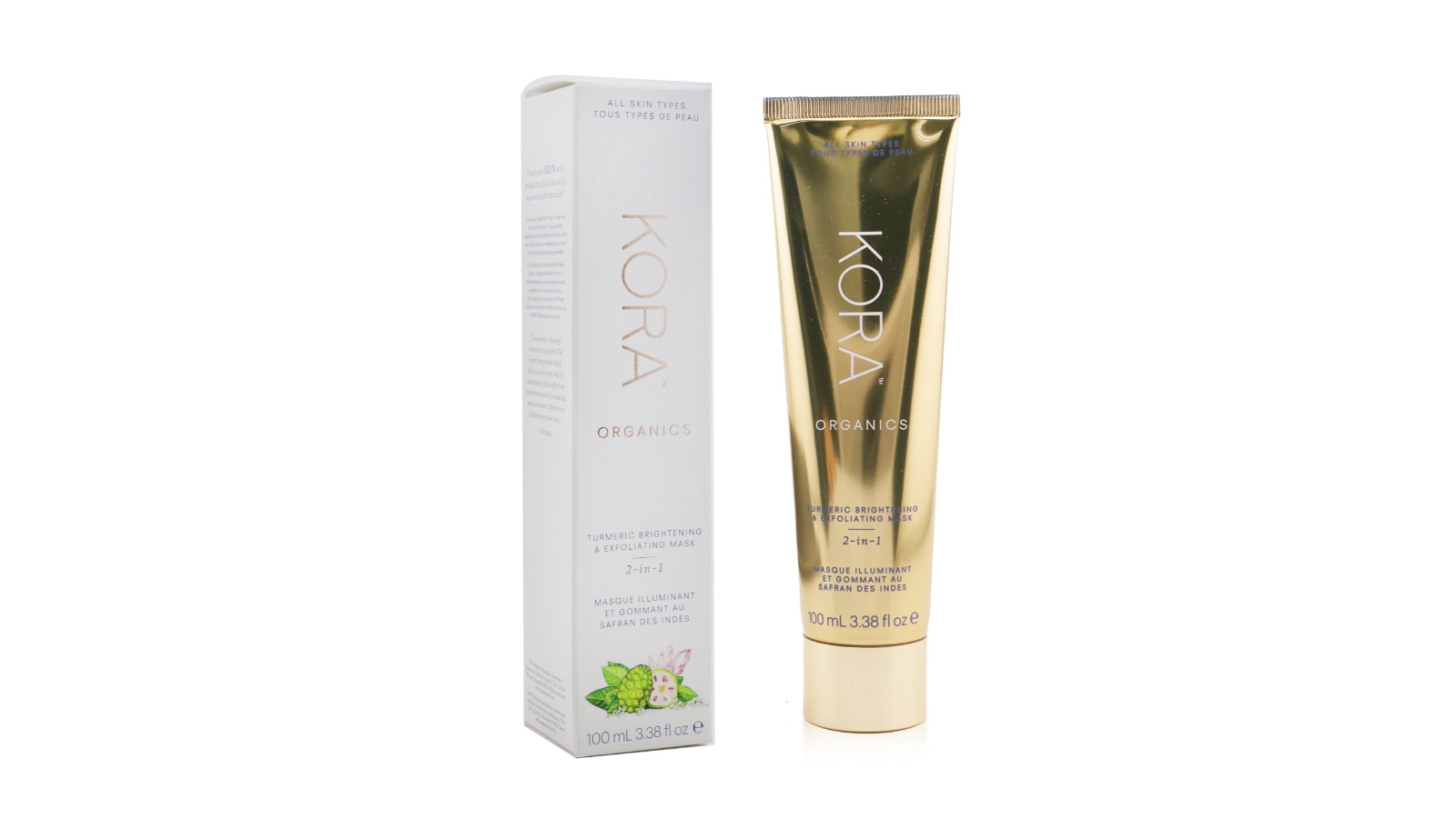 Kora Organics Turmeric Brightening & Exfoliating Mask - 100ml/3.38oz ...