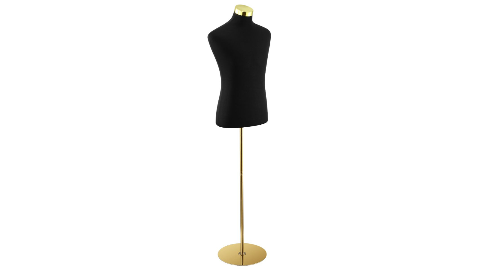 Black Metal Base Male Mannequin Torso Dress Form Display Stand - 185cm ...
