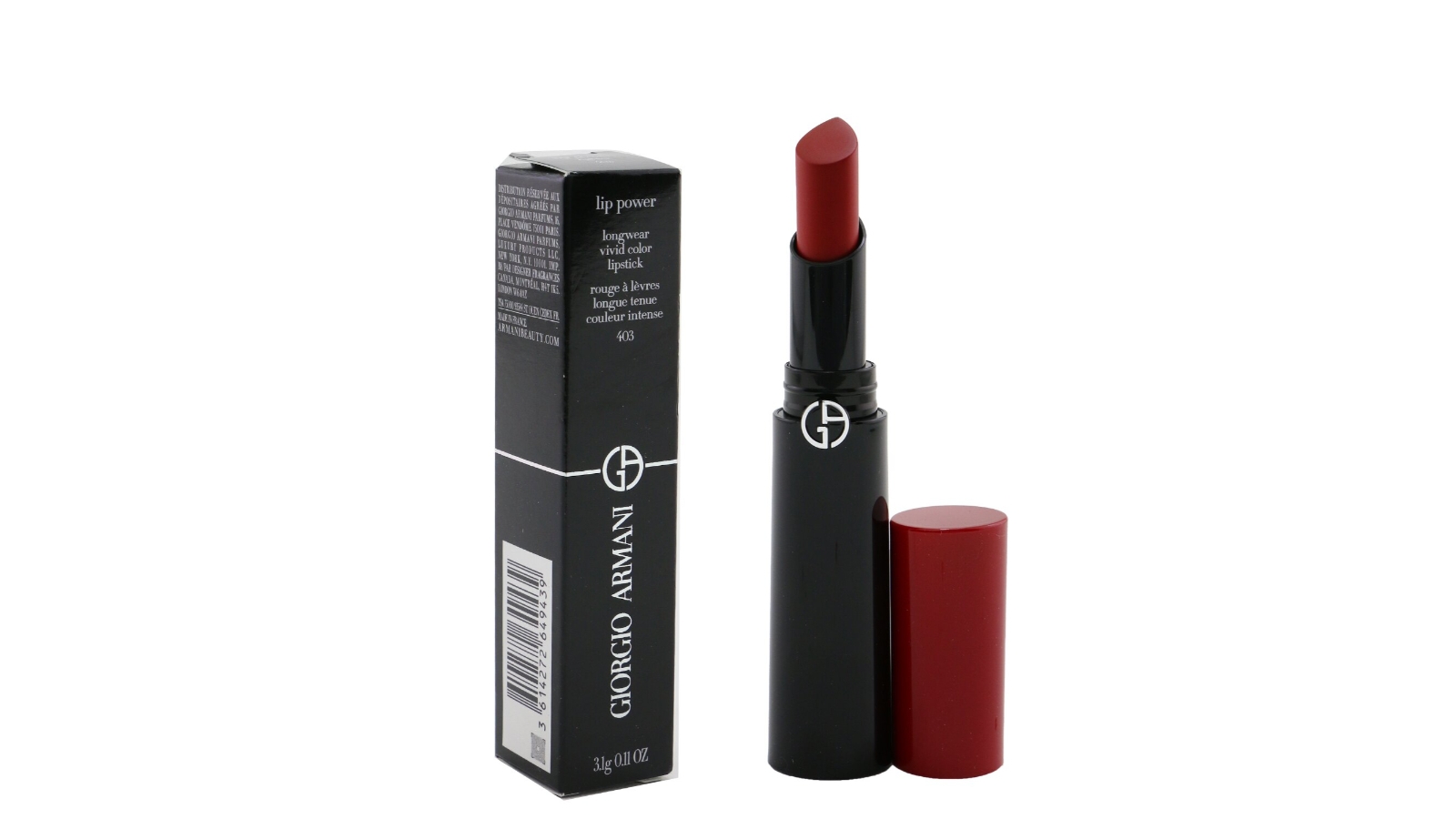 Giorgio Armani Lip Power Longwear Vivid Color Lipstick No. 403 Fighter ...