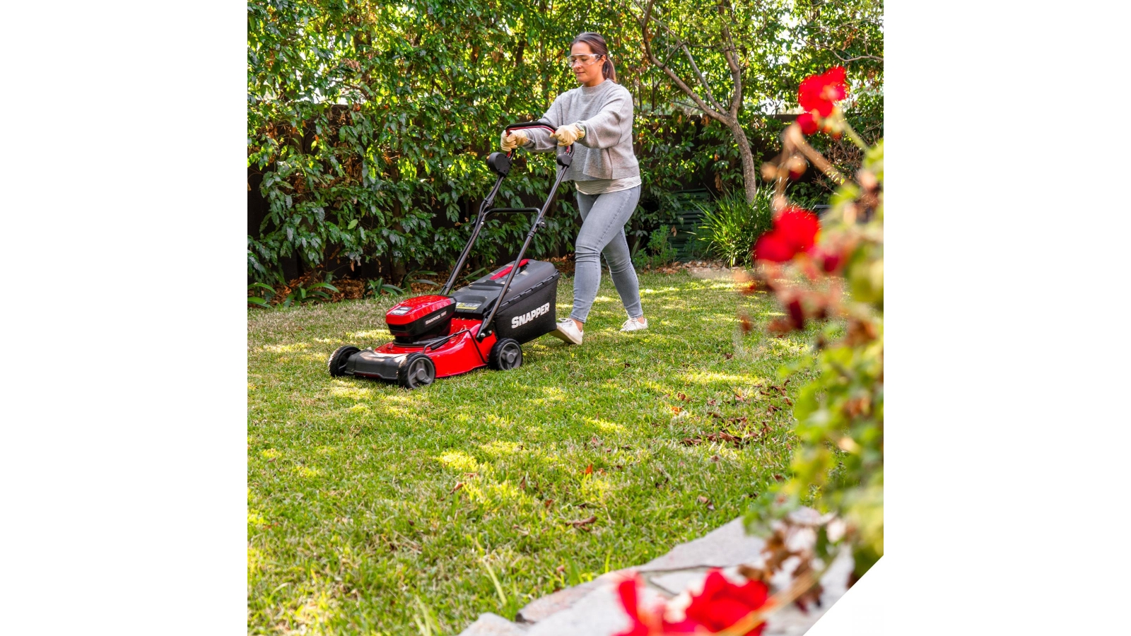 Snapper 18V Cordless Steel Deck Lawn Mower Kit Harvey Norman