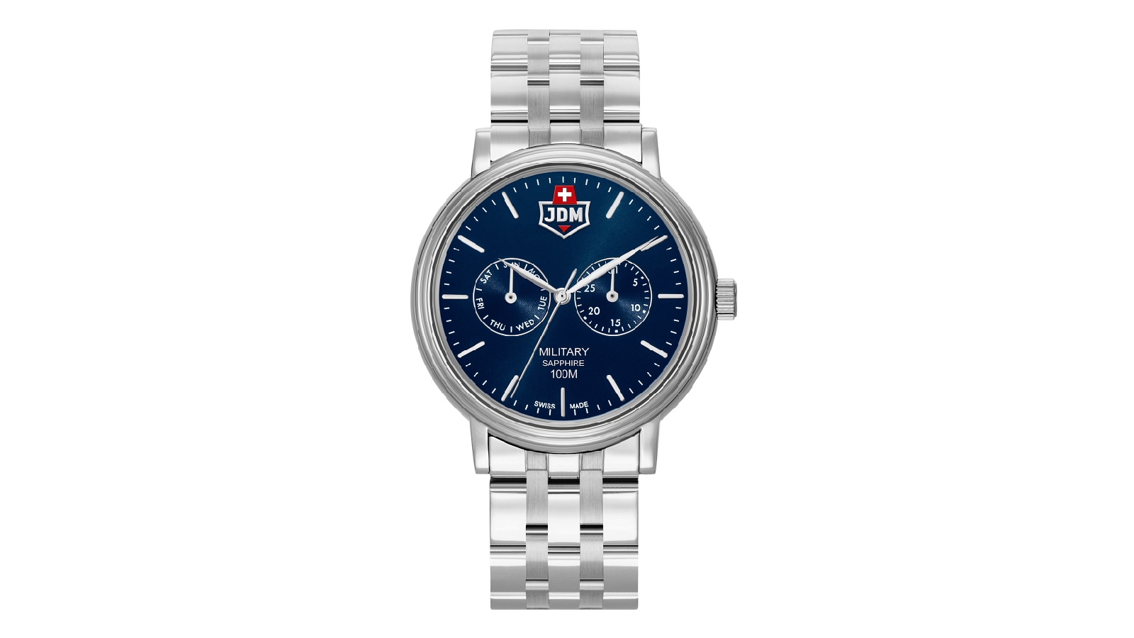 JDM Military Sapphire Echo Watch 4.1cm - Blue | Harvey Norman