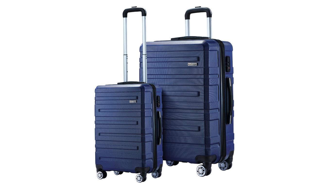 Buon Viaggio 2 Piece Carry-on Lightweight Hard Shell TSA Lock Travel ...