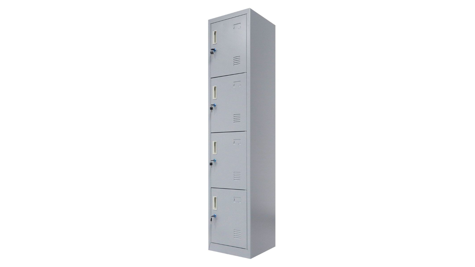 Filing Cabinet Storage Steel Metal Locker 4 Door Cupboard - Grey ...
