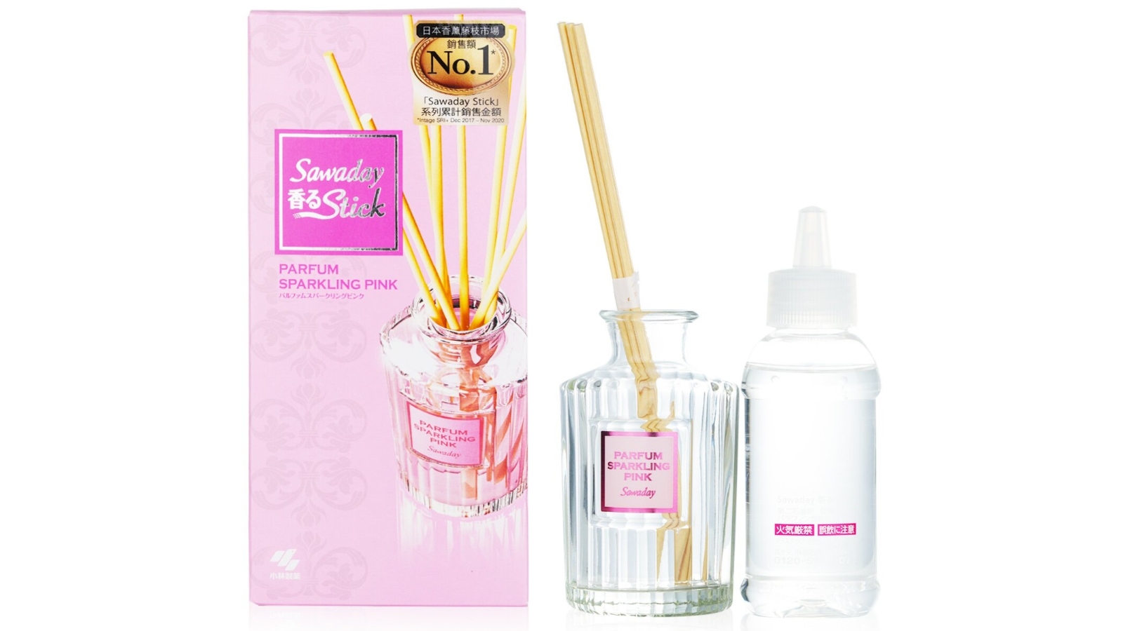 Kobayashi Sawaday Stick Parfum Diffuser - Sparkling Pink - 70ml | Harvey Norman