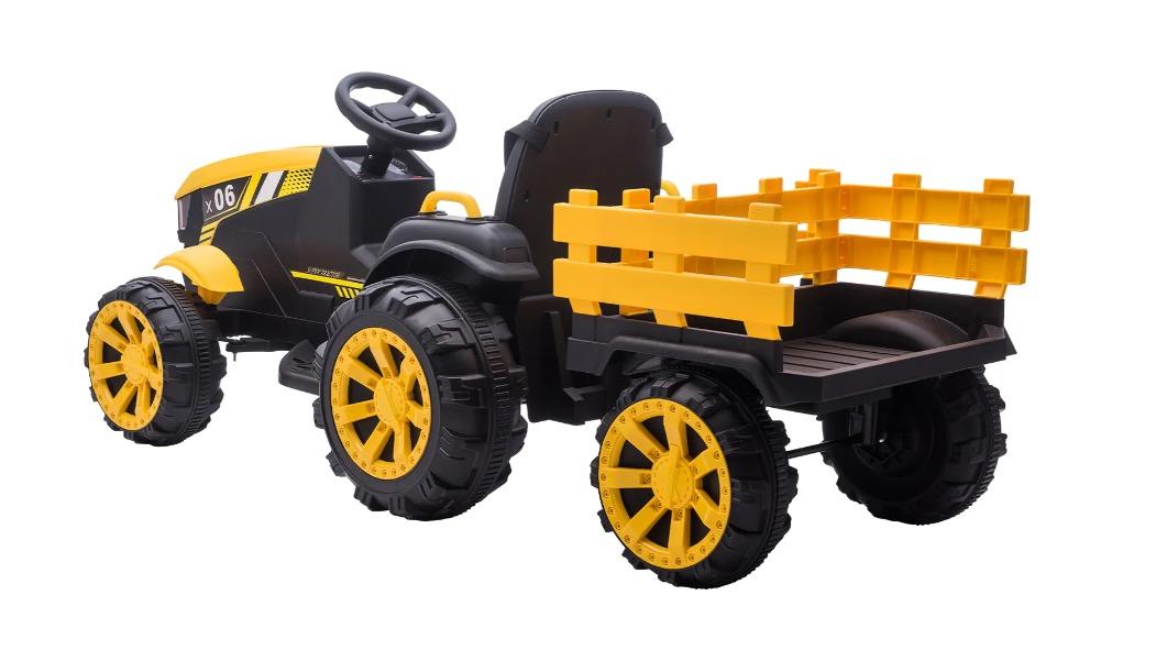 Yellow ride on tractor store
