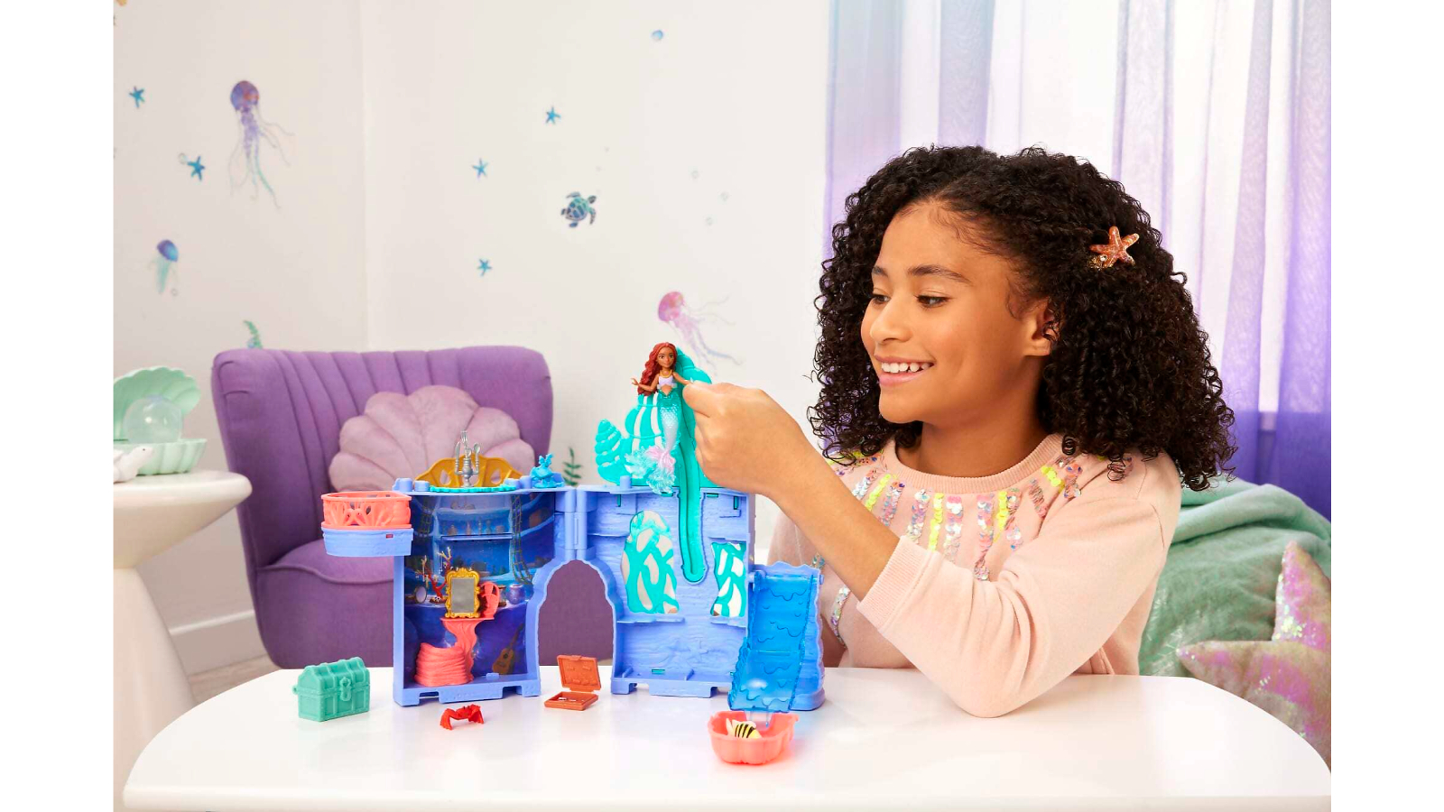 Disney The Little Mermaid Storytime Stacker Ariel Grotto Playset ...