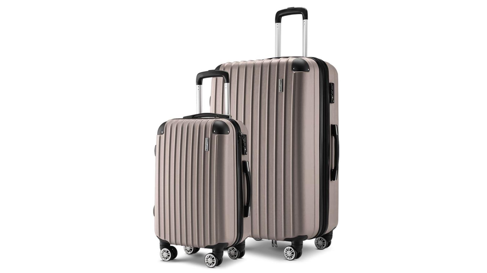 Buon Viaggio 2 Piece Carry-on Cabin Hard Shell Lightweight TSA Lock ...
