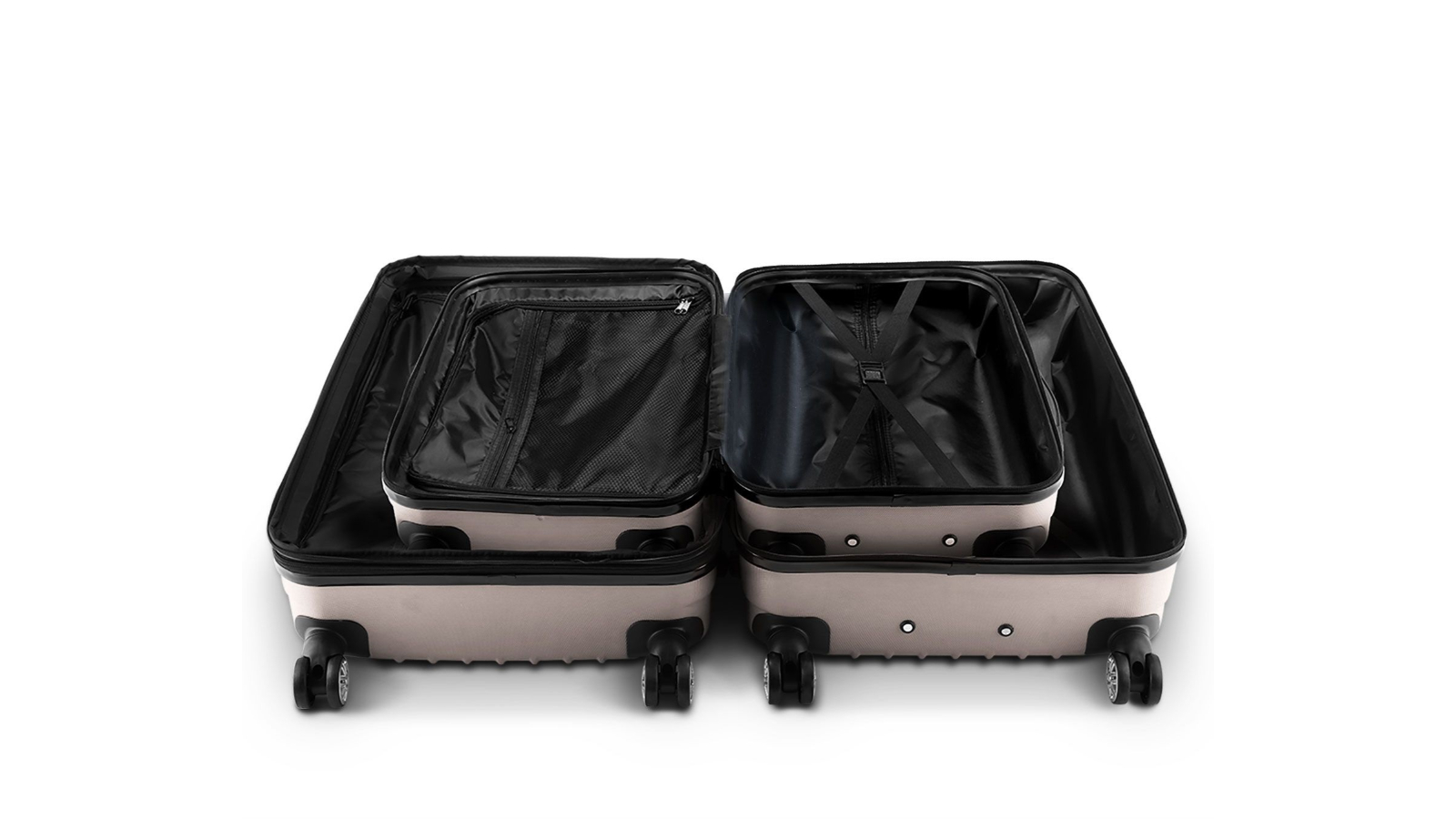 Buon Viaggio 2 Piece Carry-on Cabin Hard Shell Lightweight TSA Lock ...