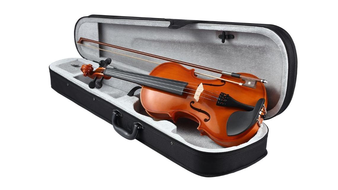 Melodic 4 Strings Natural Varnish Finish with Case Bow Rosin 3/4 ...