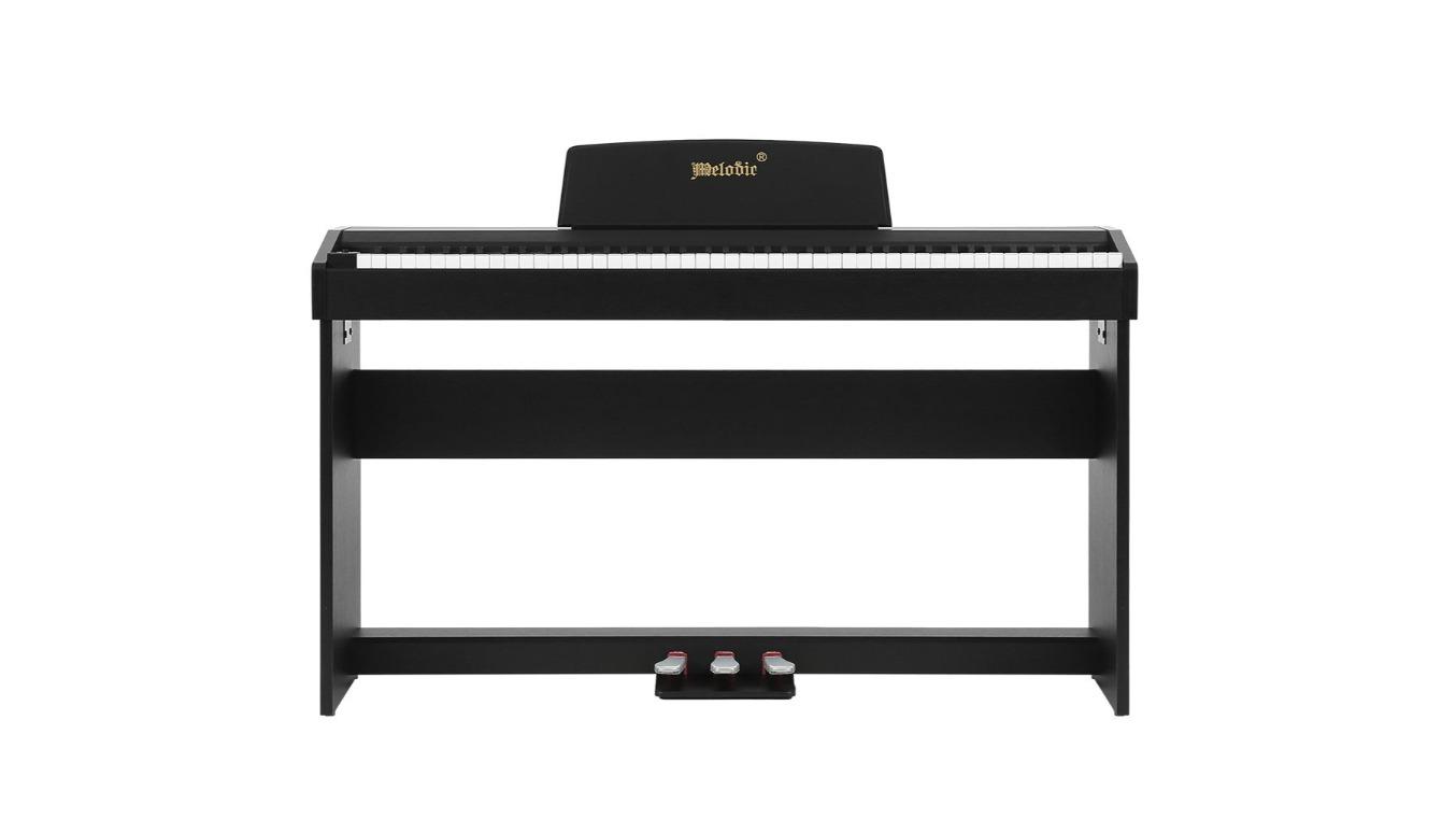 Melodic 88-Key Hammer Action Digital Piano with 3 Pedal Weighted ...