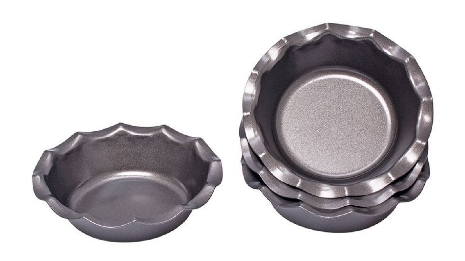 Daily Bake 4 Piece Pie Dish 12.5 x 3cm - Black | Harvey Norman