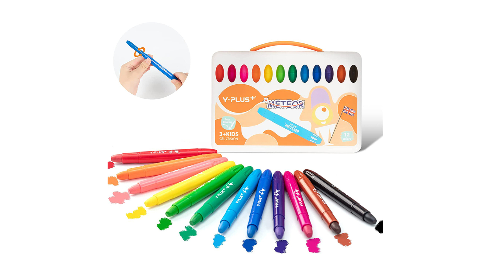 Yplus Meteor Gel Crayon Set | Harvey Norman