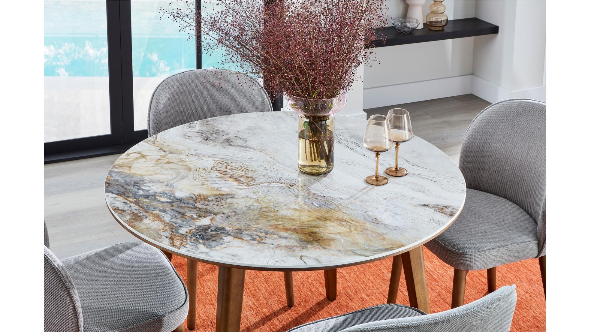 Elora Round Dining Table | Harvey Norman
