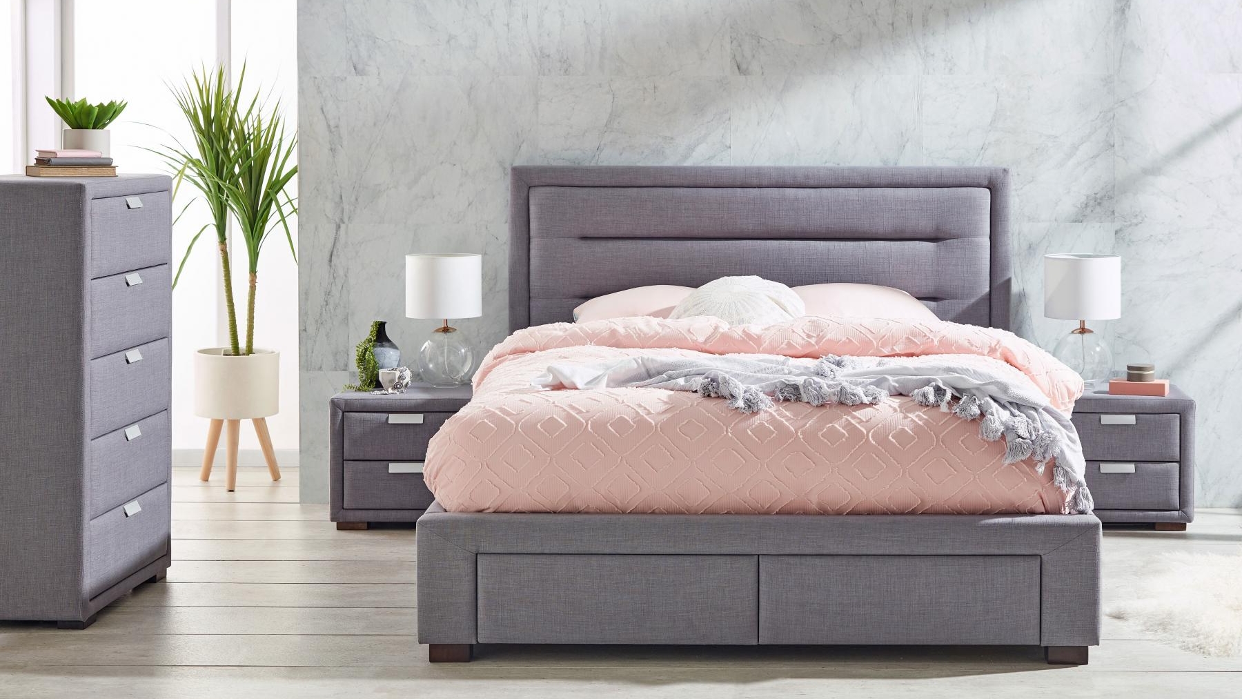 Caren 3-Drawer Double Bed | Harvey Norman