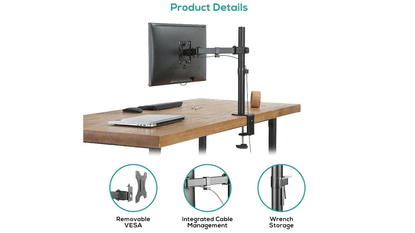 Activiva Single Screen Double-Joint Monitor Arm | Harvey Norman