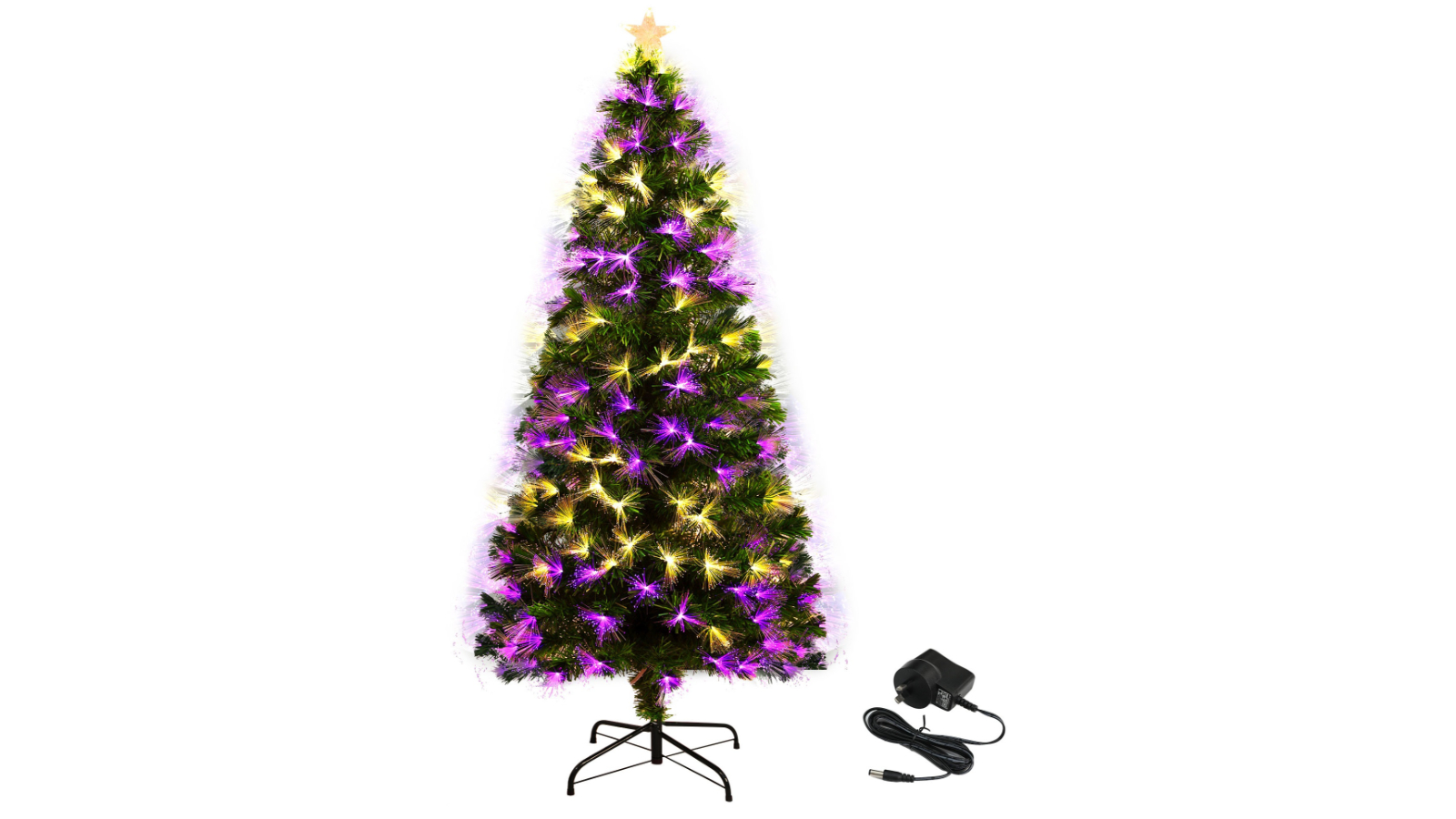 Santaco Christmas Tree with Fibre Optic Atificial Light Decor - 150cm ...