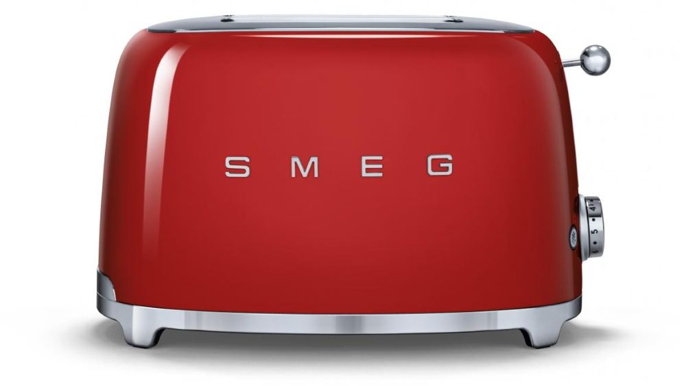 Smeg 50's Retro Style 2 Slice Toaster - Red | Harvey Norman