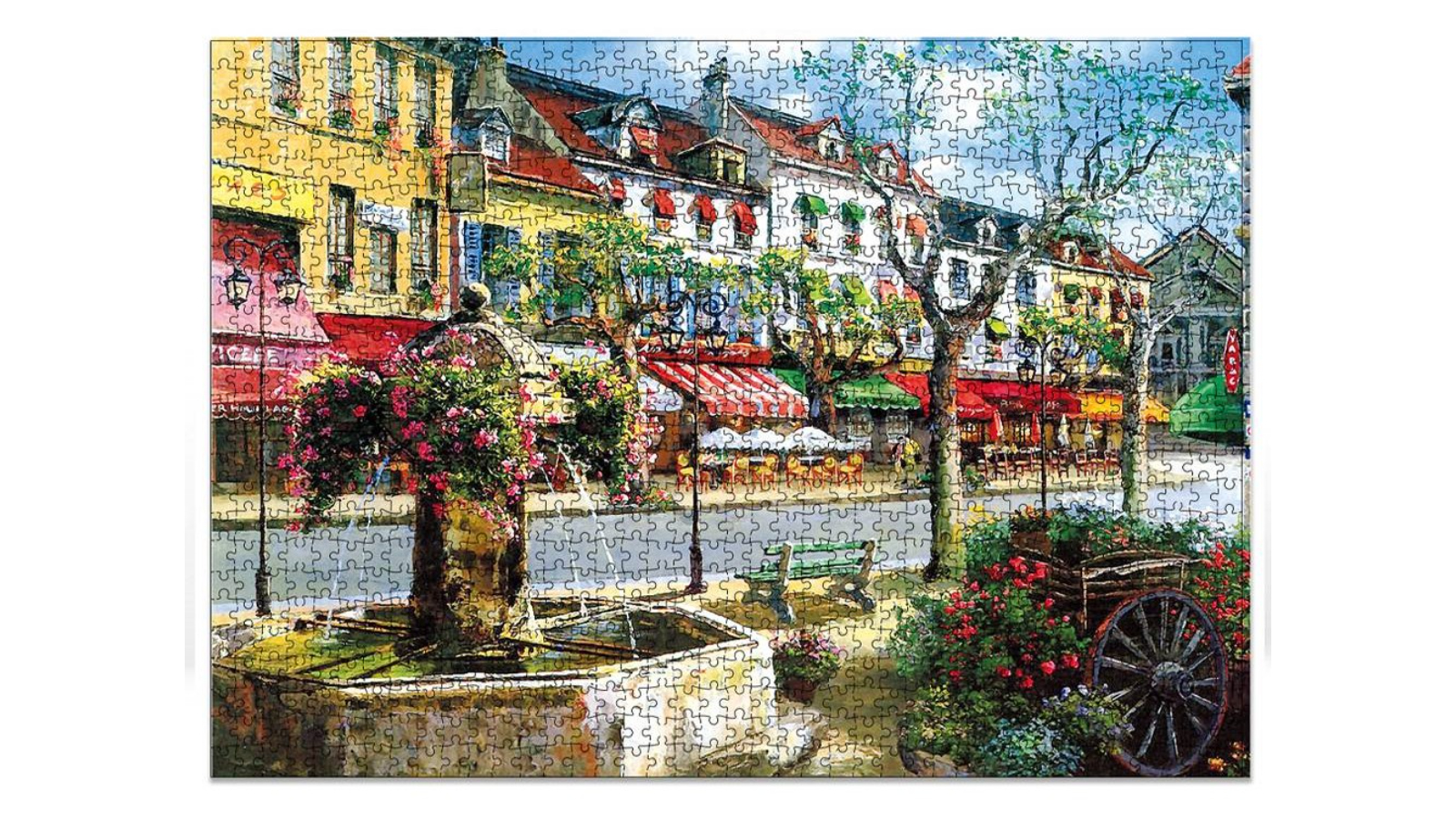 Megajoy 1000 Piece Jigsaw Puzzle European Town for Adult Kids Home ...
