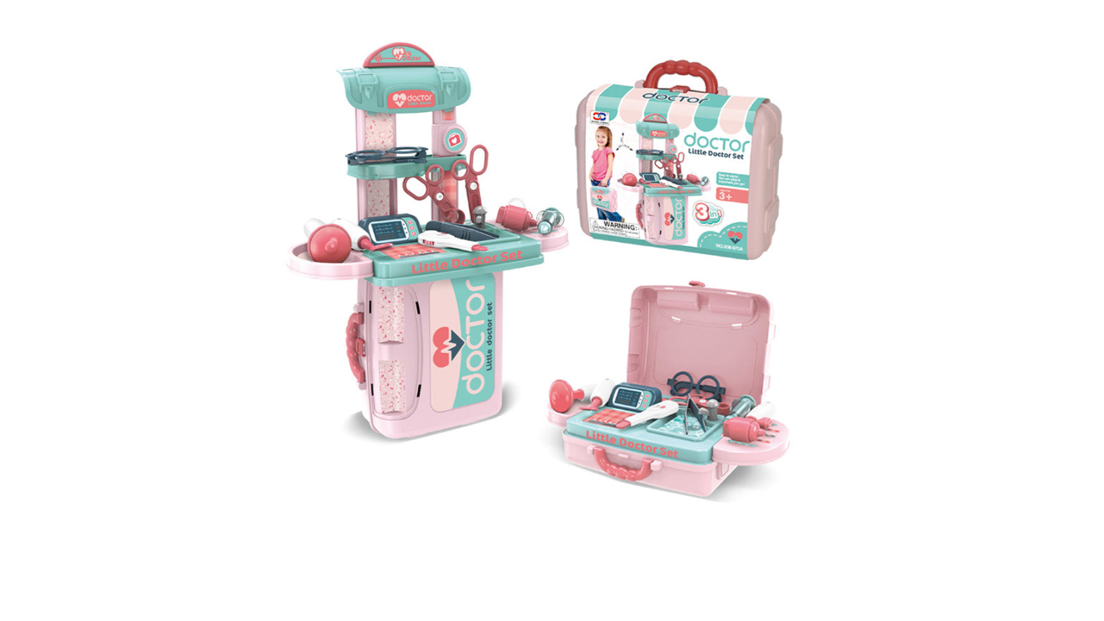 Megajoy 3-in-1 Early Age Educational Pretend Doctor Kit Set | Harvey Norman