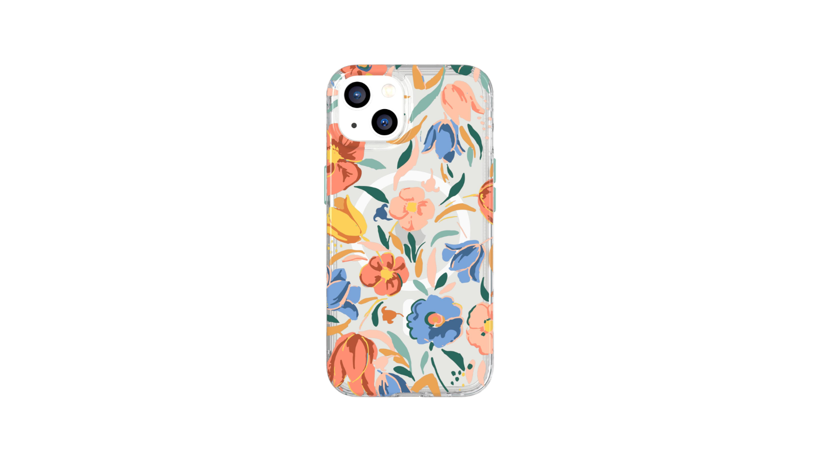 Tech21 EvoArt with MagSafe Case for iPhone 13 - FB Peach Tulip | Harvey ...