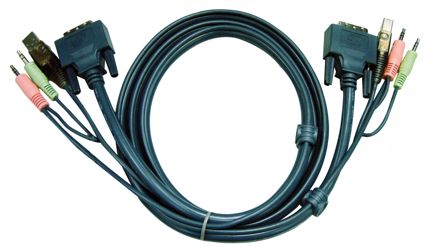 Aten 3m USB DVI-D Single Link KVM Cable | Harvey Norman