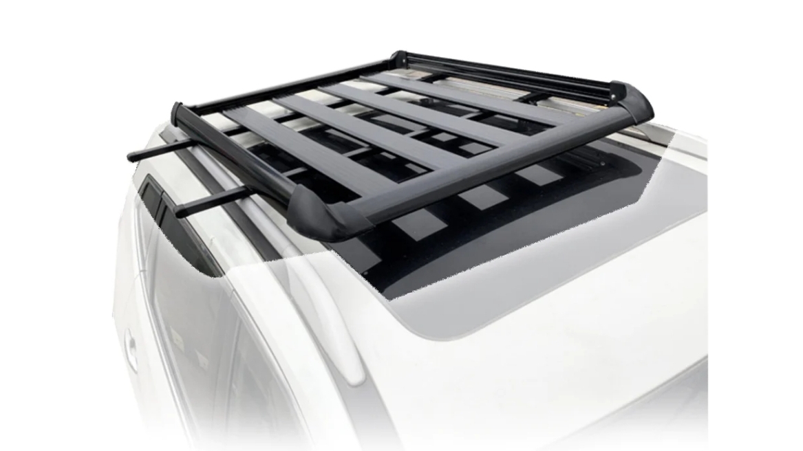 Elora 140 x 100 Single Car Roof Rack Tray - Black | Harvey Norman