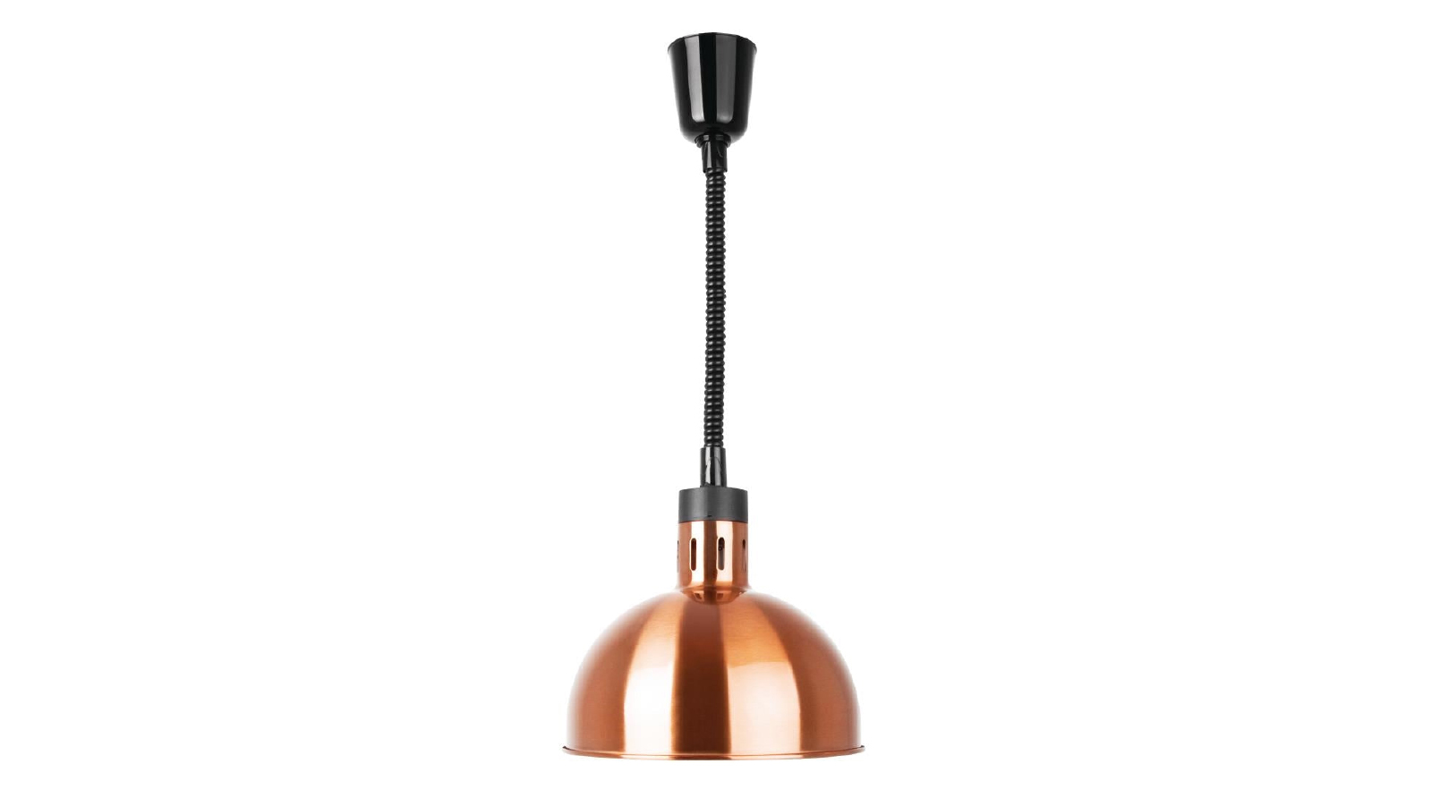 Apuro Retractable Dome Heat Lamp Shade Copper Finish | Harvey Norman