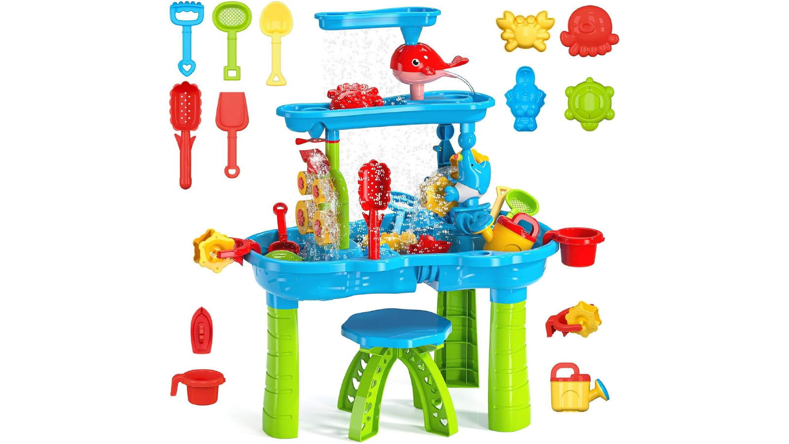 3 Tier Pool Play Kids Summer Fun Sand Water Table Toy | Harvey Norman