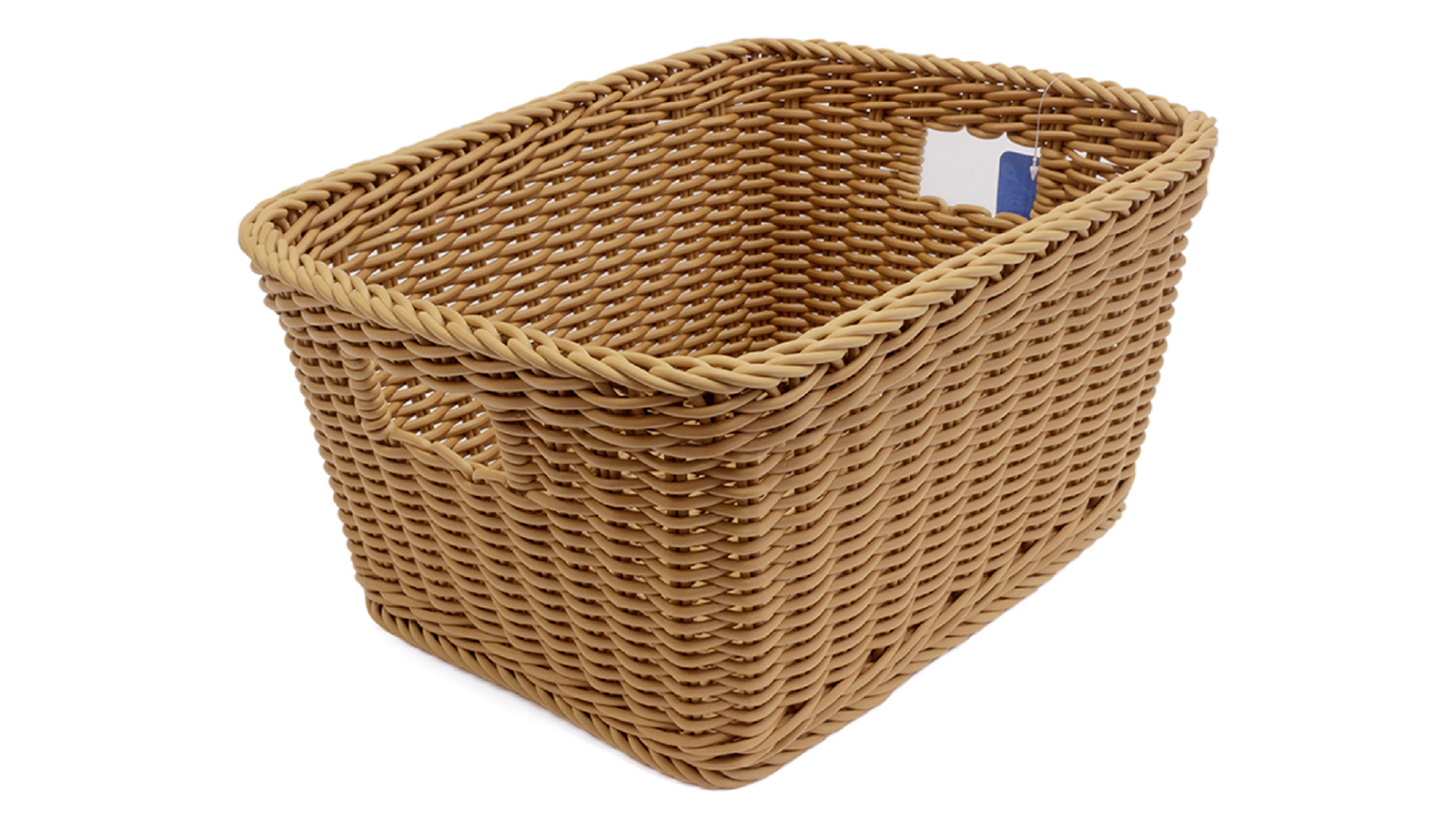 Icon Chef Handwoven Rectangle Storage Basket With Handles - Large ...