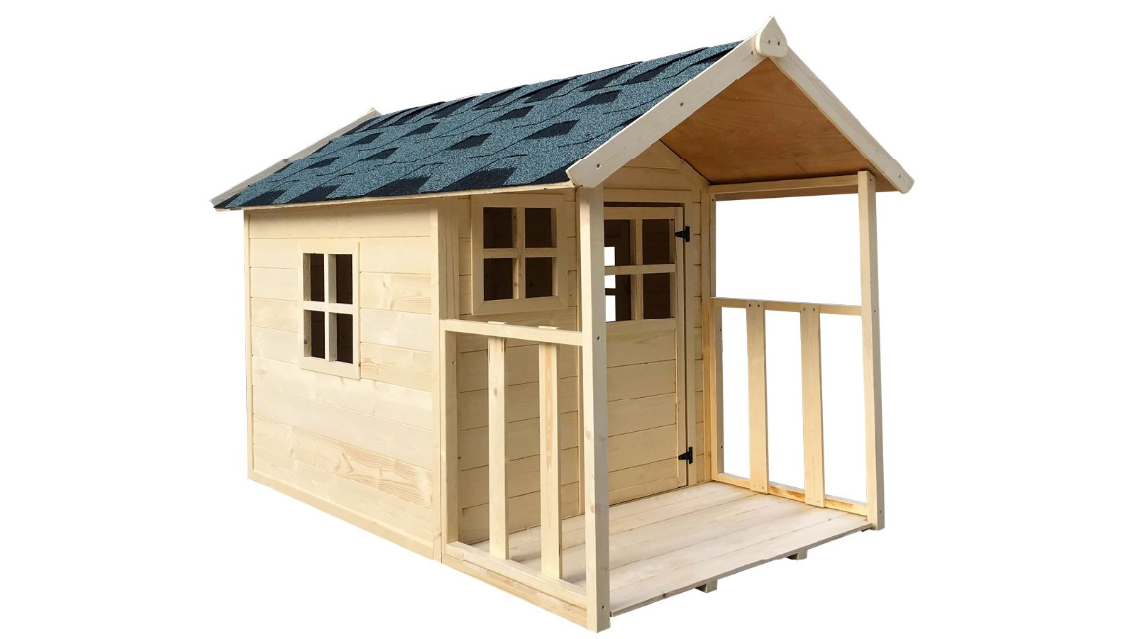 Wooden Cubby House for Kids Children Outdoor Playhouse with Flooring ...