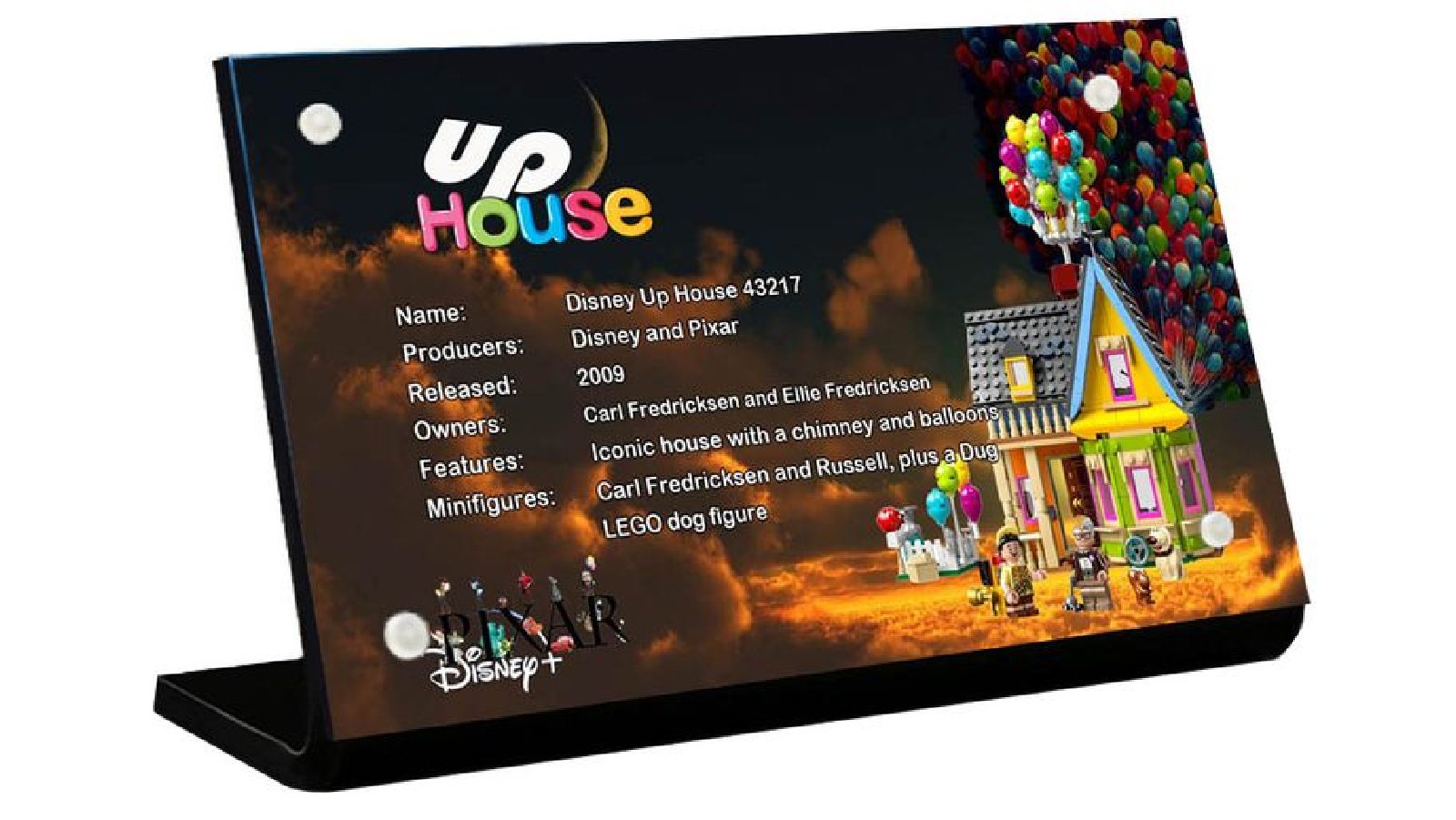 Display King Acrylic Display Plaque for Lego Up House | Harvey Norman
