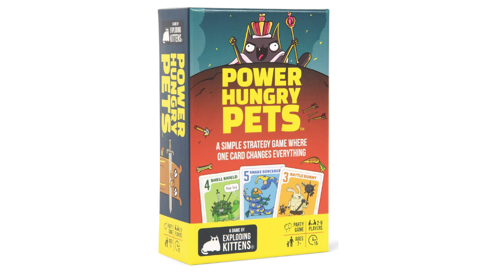 Power Hungry Pets Small Box By Exploding Kittens Board Game | Harvey Norman