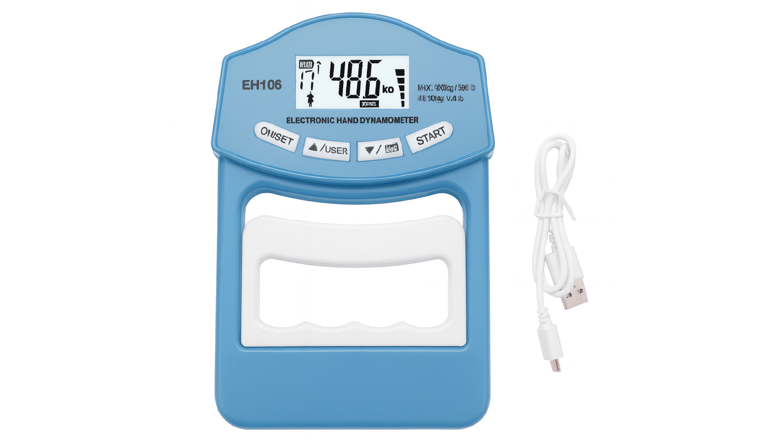 Kangaroo Fitness Precision Electronic Hand Grip Strength Tester - Blue ...