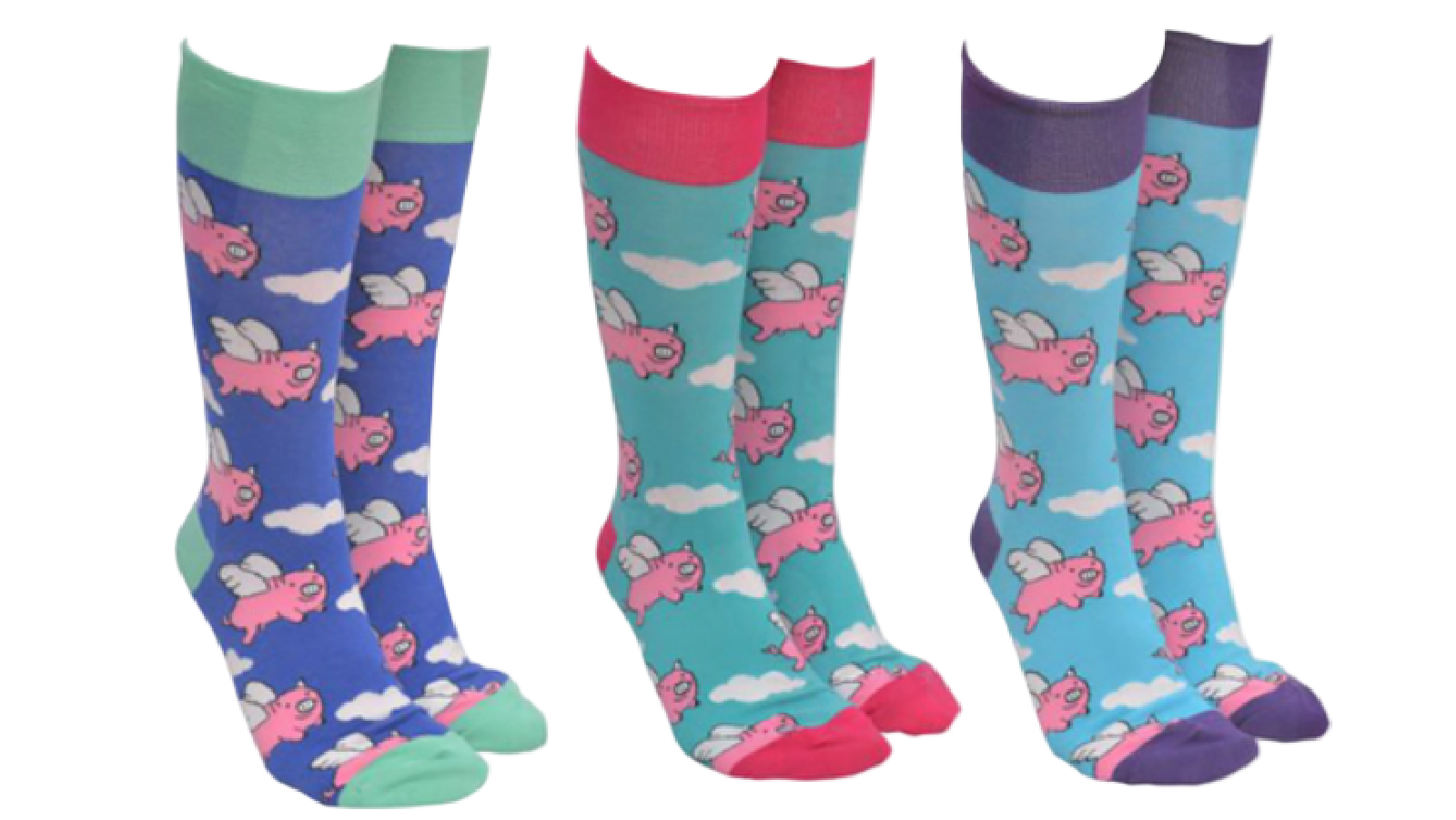 Sock Society 3 Pair of Pigs Might Fly Socks | Harvey Norman