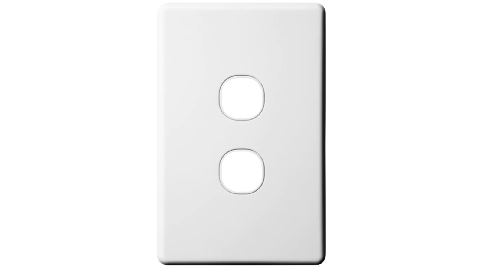 Oz Smart Things Slimline Double Switch Plate | Harvey Norman