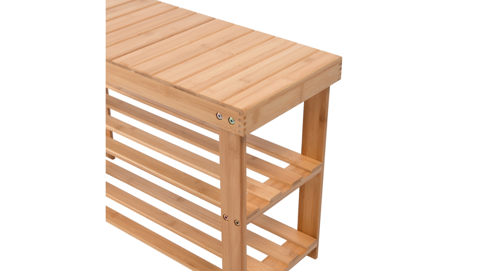 Sherwood Vivonne 2-Tier Bamboo Bench with Shoe Rack | Harvey Norman
