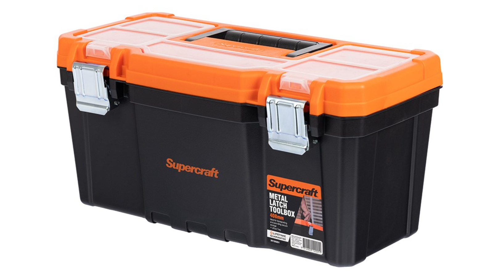 Supercraft Toolbox with Latch Storage - 40.8cm | Harvey Norman