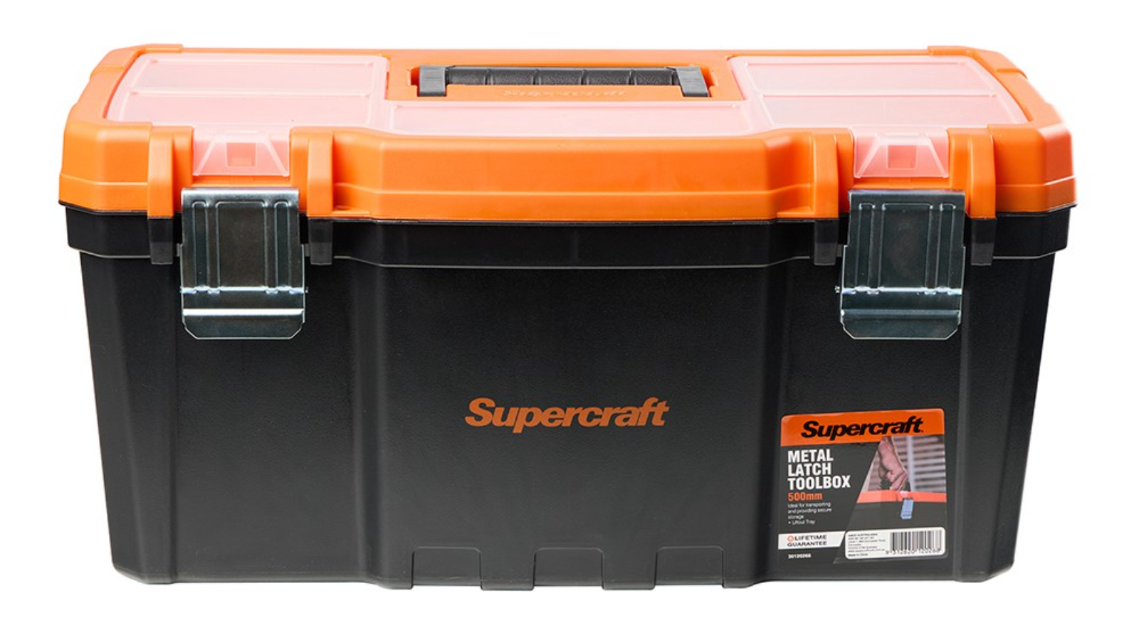 Supercraft Toolbox with Latch Storage - 50cm | Harvey Norman