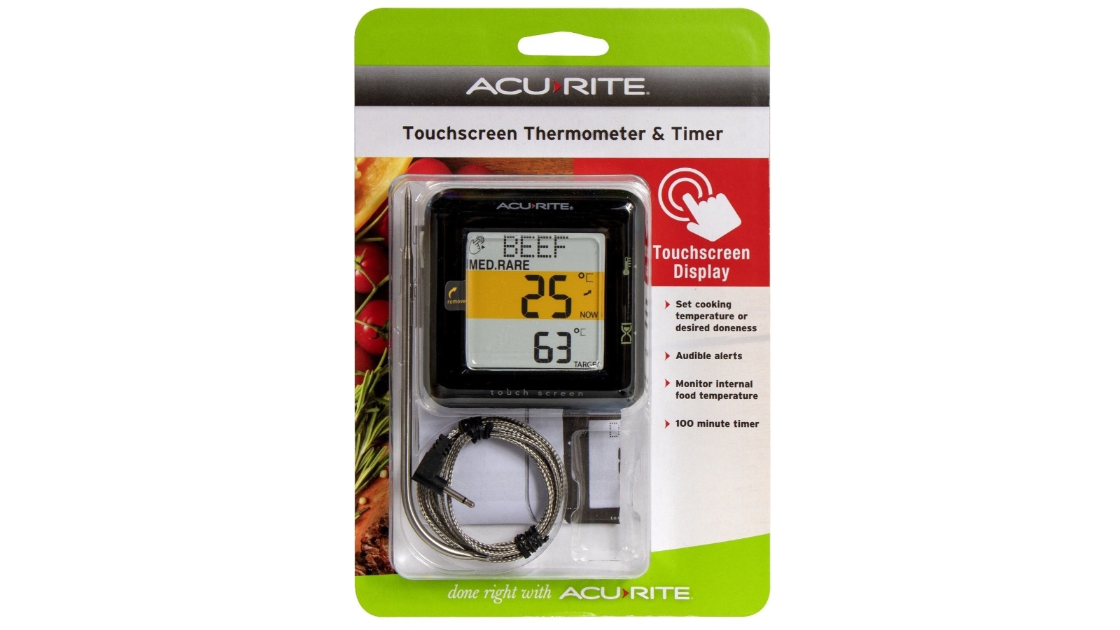 Acurite Touchscreen Digital Thermometer and Timer | Harvey Norman