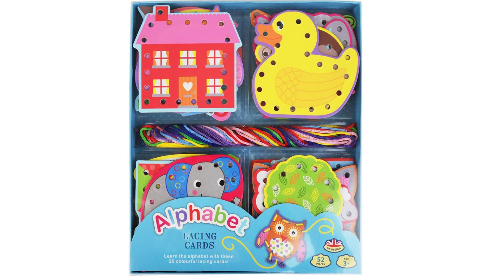Buddy & Barney Alphabet Lacing Card Set Mh | Harvey Norman
