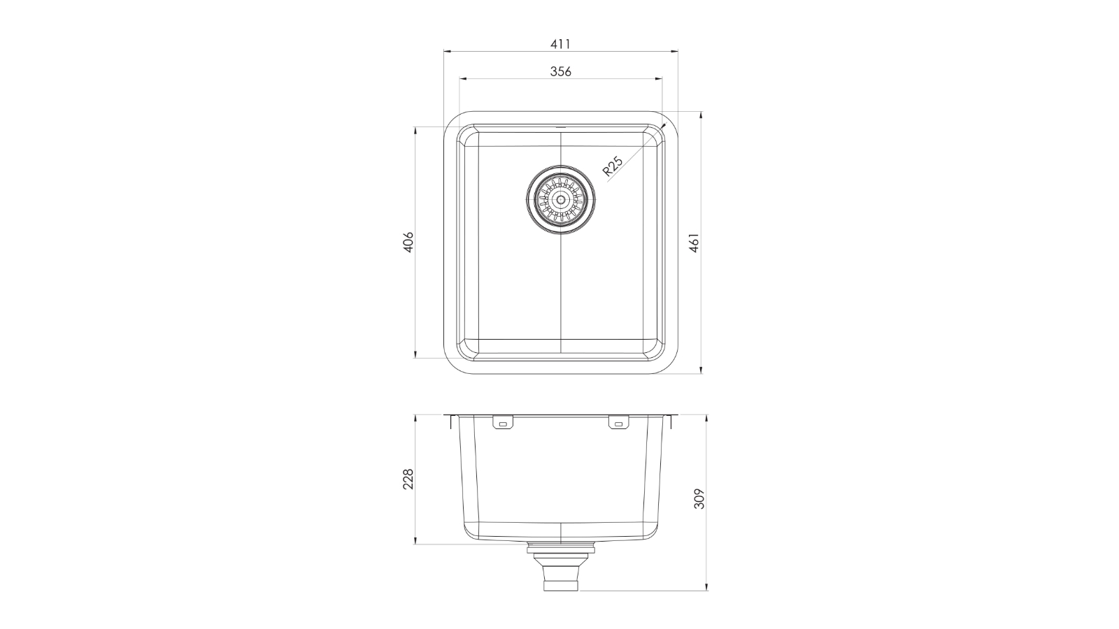 Phoenix 2000 Series Single Bowl Sink - Stainless Steel | Harvey Norman
