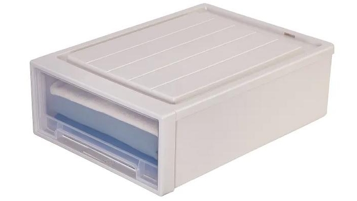 White Stackable Plastic Wardrobe Drawer Storage | Harvey Norman