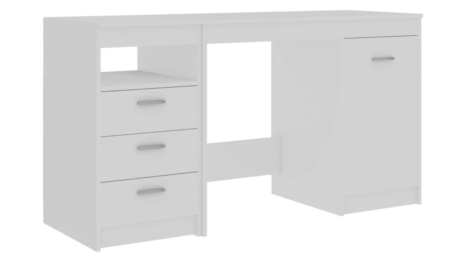 vidaXL White Engineered Wood 140 x 50 x 76cm Desk | Harvey Norman