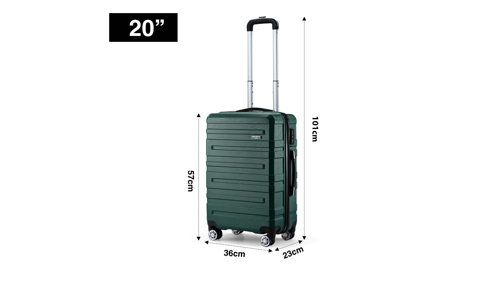 Buon Viaggio 2 Piece Carry-on Cabin Hard Shell TSA Lock Expandable ...