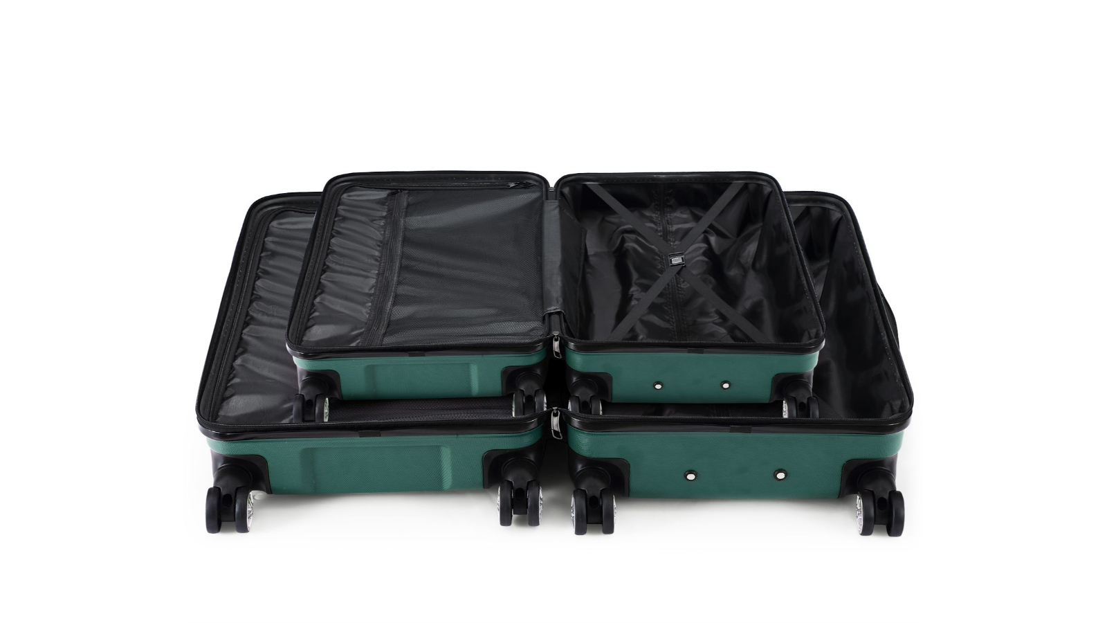 Buon Viaggio 2 Piece Carry-on Cabin Hard Shell TSA Lock Expandable ...