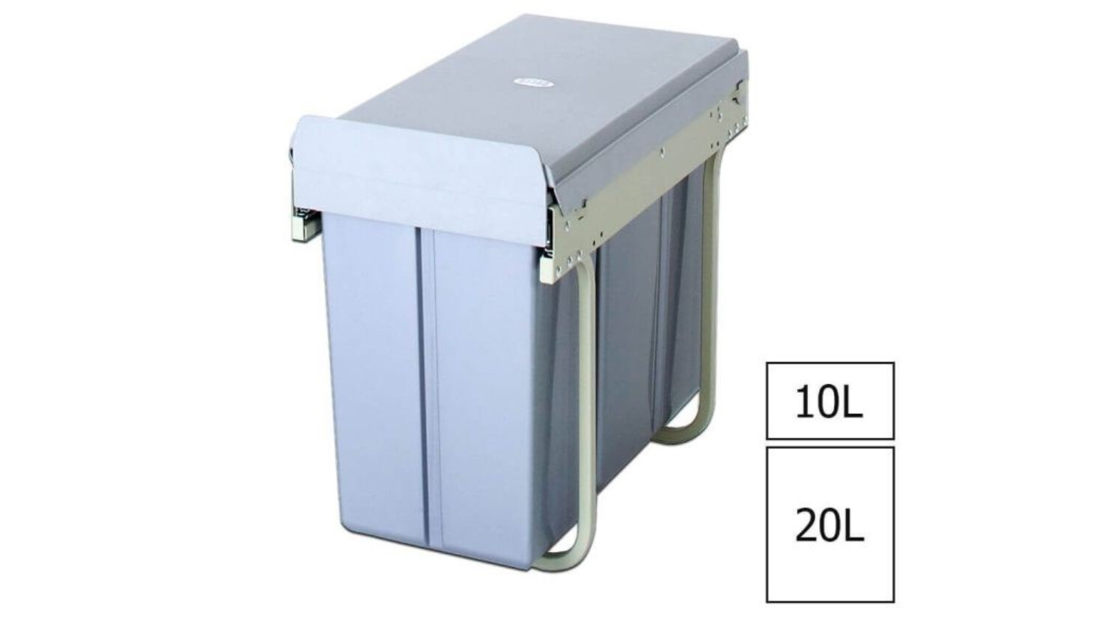 Elite Domestique 30L Twin Slide-Out Slim Concealed Waste Bin | Harvey ...