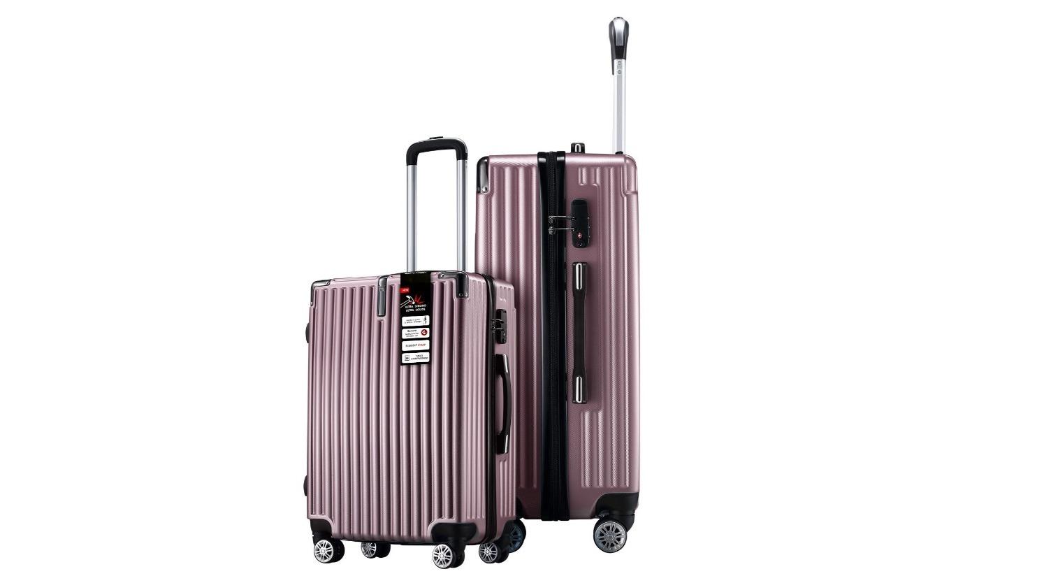 Buon Viaggio 2 Piece Carry-on Spinner Lightweight Hard Shell TSA Lock ...