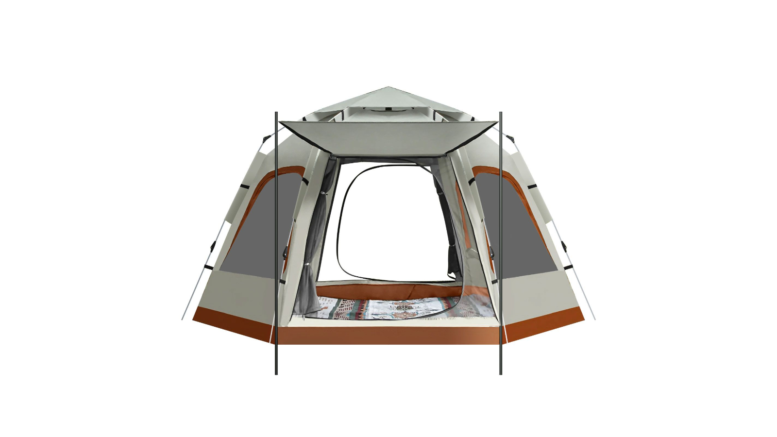 OGL 240 x 240 x 155cm 4 Man Portable Camping Shelter Auto Pop-up ...